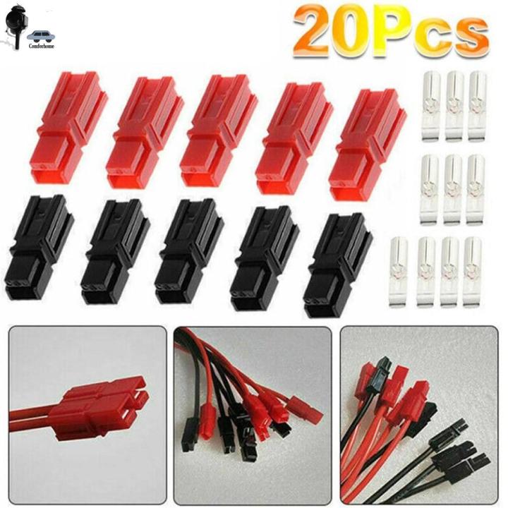 Comforhome 5 Pair Red And Black Anderson Power Pole Connector 30 Amp ...