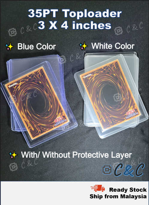 Toploader 35PT 3” X 4” Blue card holder card protector for Cuckoo, TCG ...