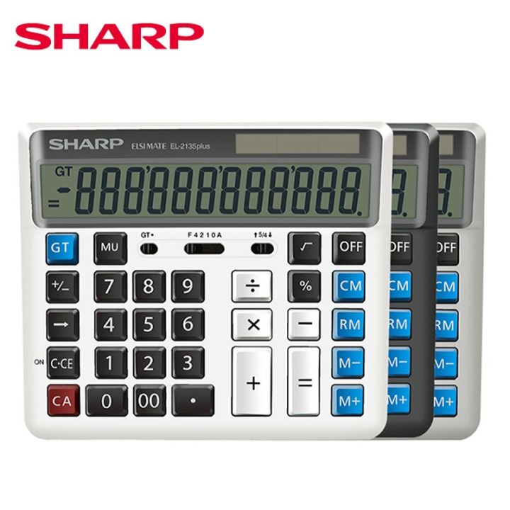 Sharp EL-2135 PLUS Computer Button Large Bank Calculator Financial Ounting Office Calculation ...