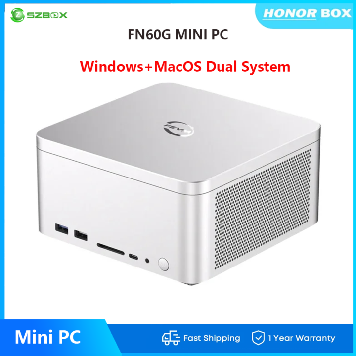 SZBOX DDR5การ์ด FN60G คอมพิวเตอร์ขนาดเล็กแบบ M.2คู่2280 NVME SSD PCIE 4 ...