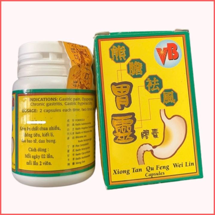 Viên uống Dạ Dày Vb Vàng- Xiong Tan Qu Feng Wei Lin – Hỗ Trợ V Iêm Dạ ...