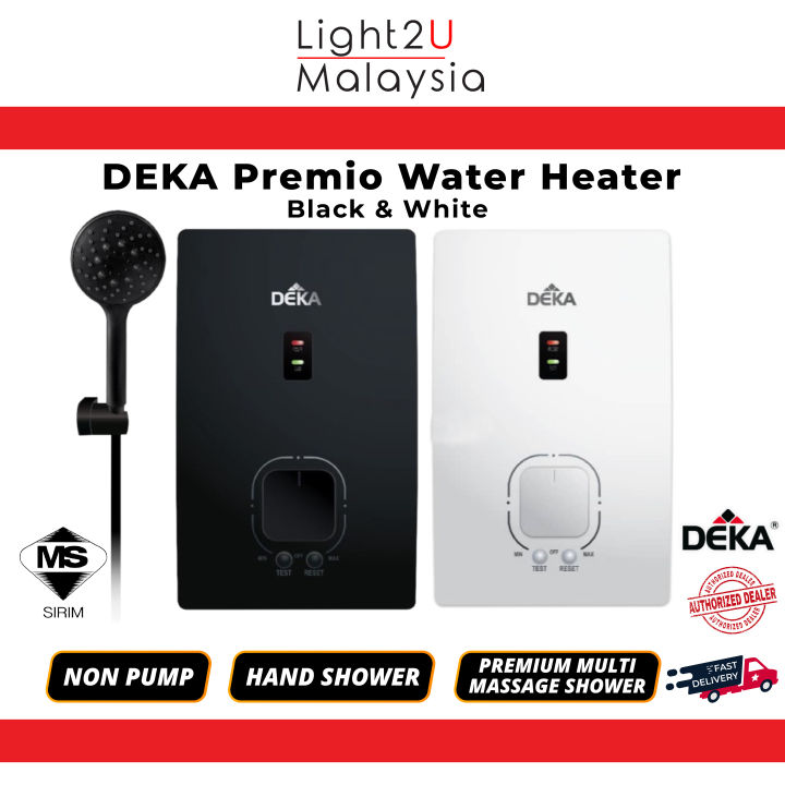 DEKA PREMIO Water Heater Without Pump Premium Multi Massage Shower ...