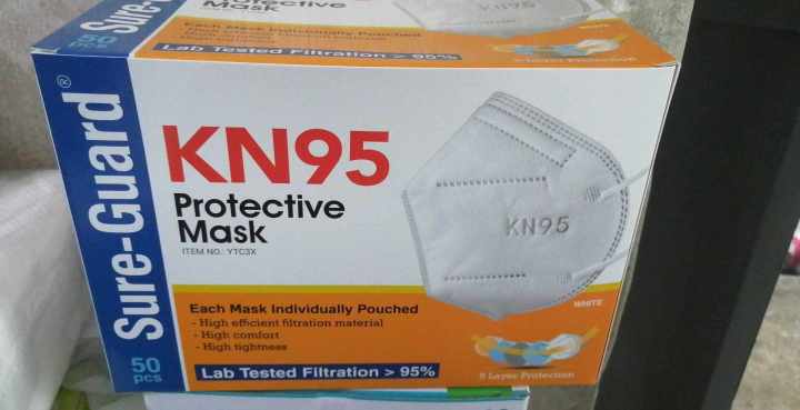 Sure-Guard KN95 Protective Mask (50pcs/box) | Lazada PH