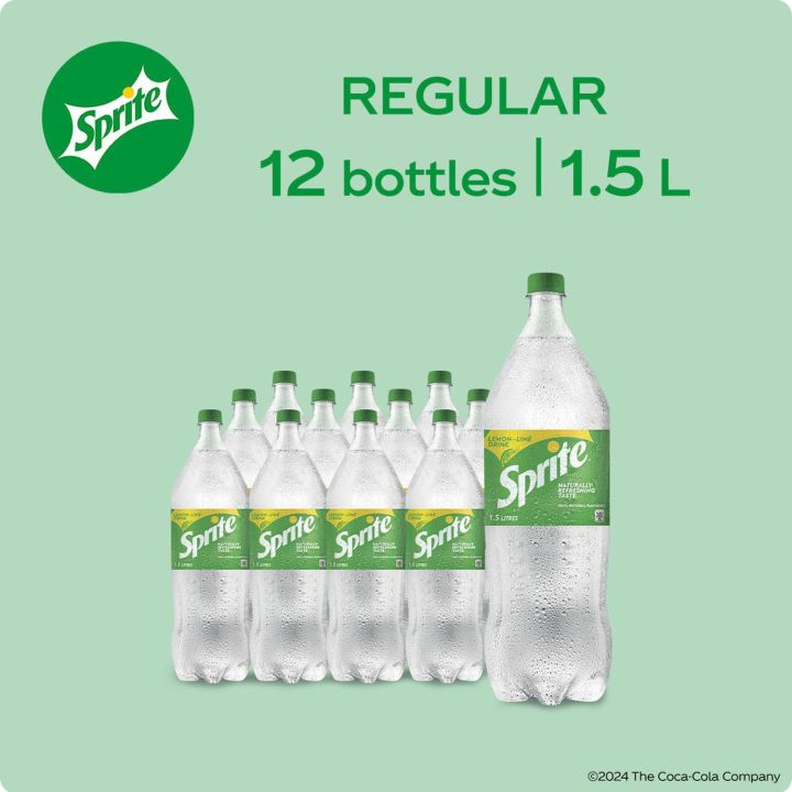 Sprite Regular 1.5L - Pack of 12 (EXPIRING: November 6-12 2025) | Lazada PH