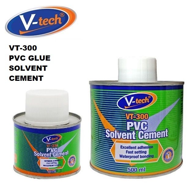 V-TECH VT-300 PVC GLUE / SOLVENT CEMENT 100Gm/ 500Gm/ 3Kg | Lazada