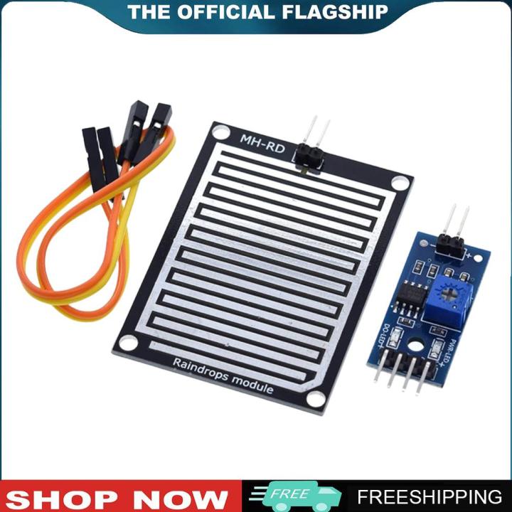 Rain Water Sensor Relay Control Module 3.3V-5V Monitor Weather Sensor ...