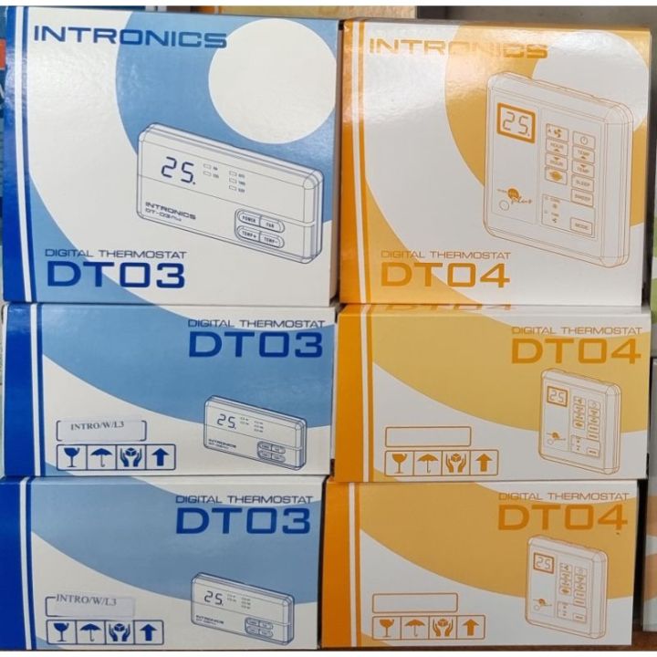 ชุดรีโมทคอนโทรลดิจิตอล INTRONICS รีโมทแอร์ เทอร์โม รูม DT03 DT04 มีสาย ...