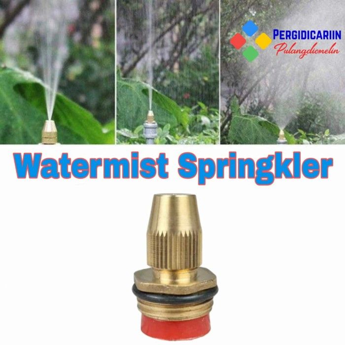 Water Mist Springkler Nozzle Spray Irigasi Penyiram Nozzle Brass 1/2 ...