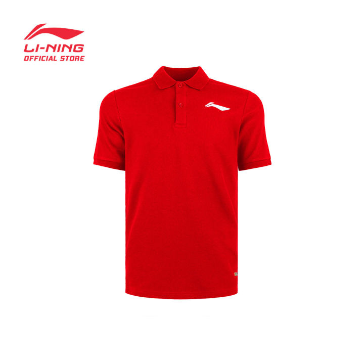 LI-NING MEN'S POLO T-SHIRT - RED - APLSC55-3 | Lazada