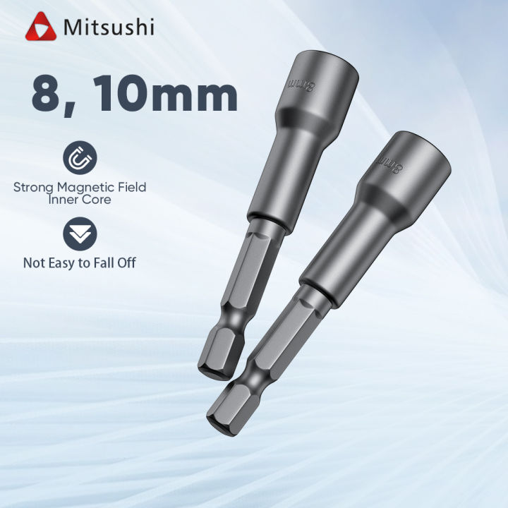 Mitsushi 2pcs/set Strong Magnetic Nut Driver Setter 8mm/10mm Socket ...