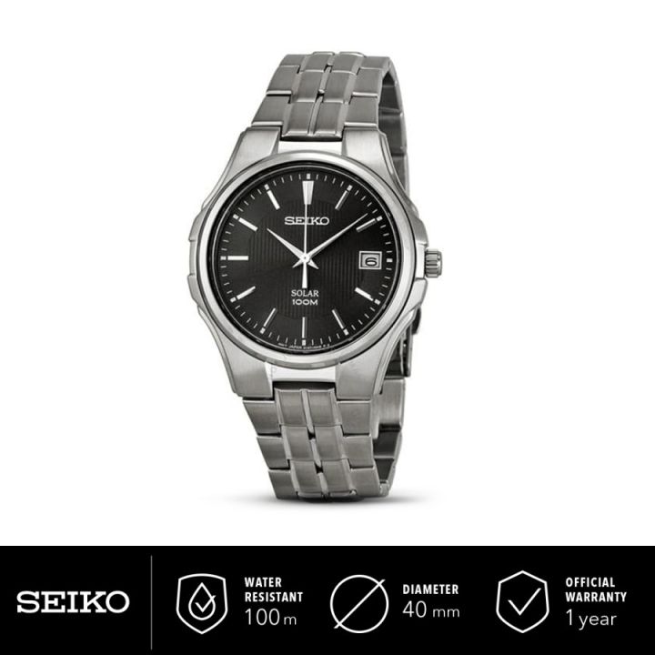 Jam Tangan Pria Seiko Solar Classic SNE121 Stainless Original | Lazada ...
