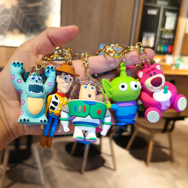 Hi Toy ToyStory Action Figure Woody Keychain Buzz Lightyear Keychain ...