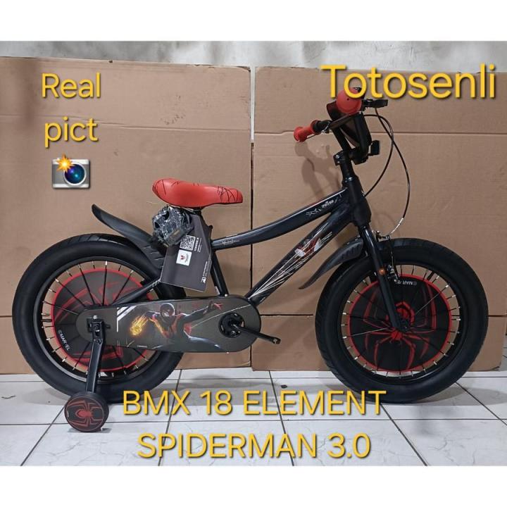 SEPEDA ANAK LAKI LAKI BMX 18 INCH ELEMENT COYOTE YOTEL X3 SPIDERMAN ...