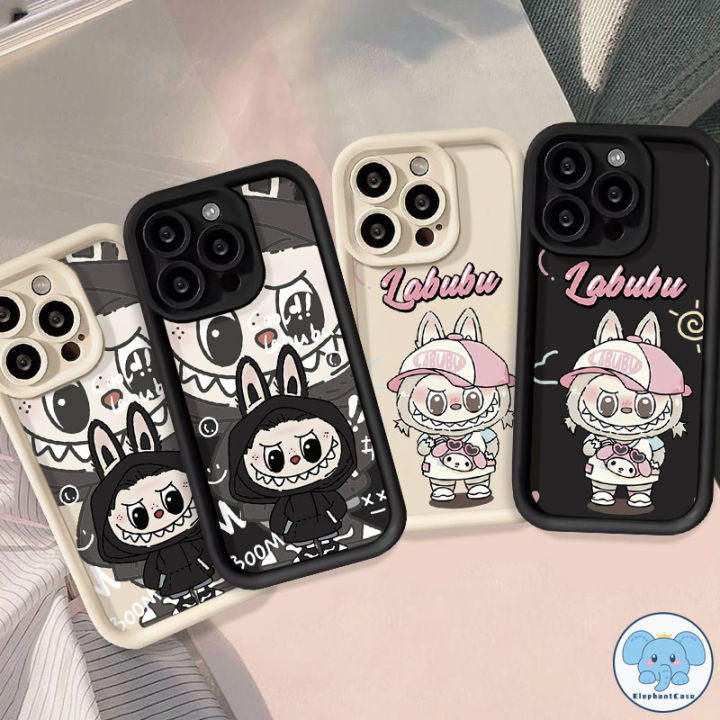 คู่รักการ์ตูน Cool Pop Mart Labubu iPhone 11 13 12 14 15 Pro Max 7Plus 12 XR 15 14 7 8 6 6s Plus ...