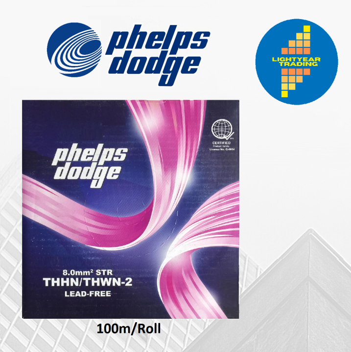 Phelps Dodge THHN/THWN 8.0mm² #8 Stranded Lead-free | Lazada PH