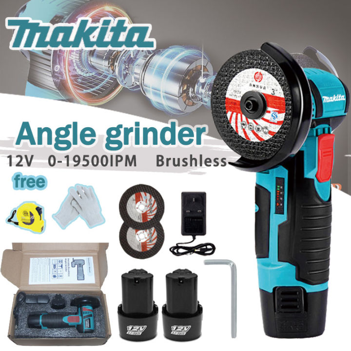12V 19500RPM Mini Angle Grinder multifunctional with Rechargeable ...