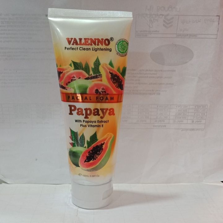 valeno facial foam pepaya(original) | Lazada Indonesia