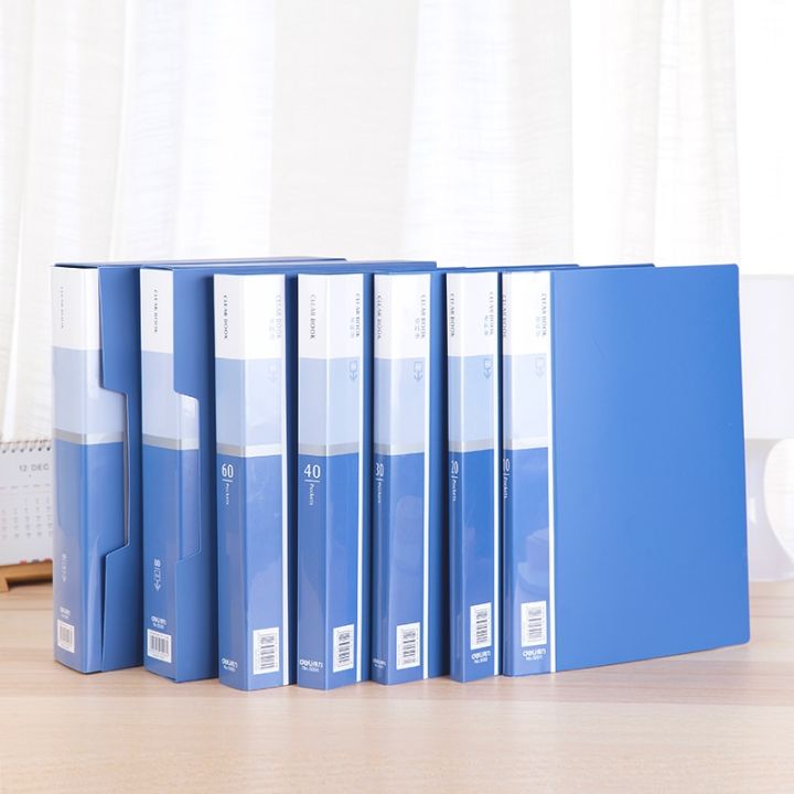 A4 Clear Book10/20/30/40/60/80/100 Pockets Display Folder Transparent ...