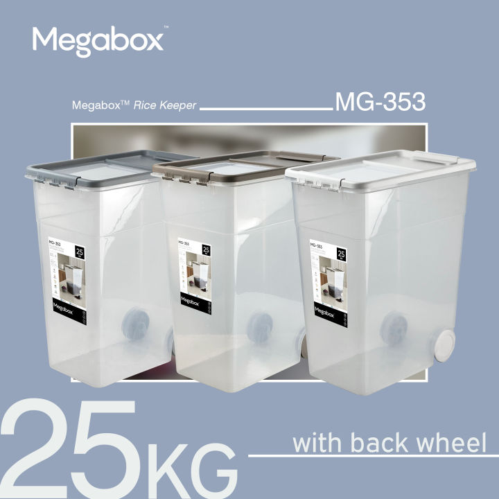 Megabox MG-353 25KG Rice and Grains Box With Back Wheels | Lazada PH