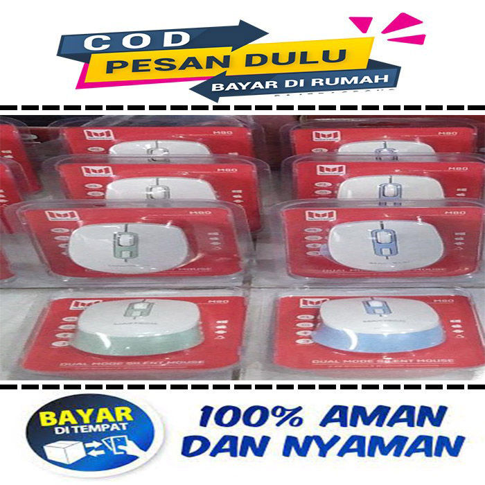 MOUSE MAXTECH M80 (BLUETOOTH + WIRELESS + SILENT CLICK) | Lazada Indonesia