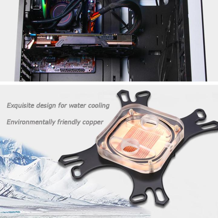 CPU Water Block Water Cooler Computer Cooling Radiator for Intel AMD ...