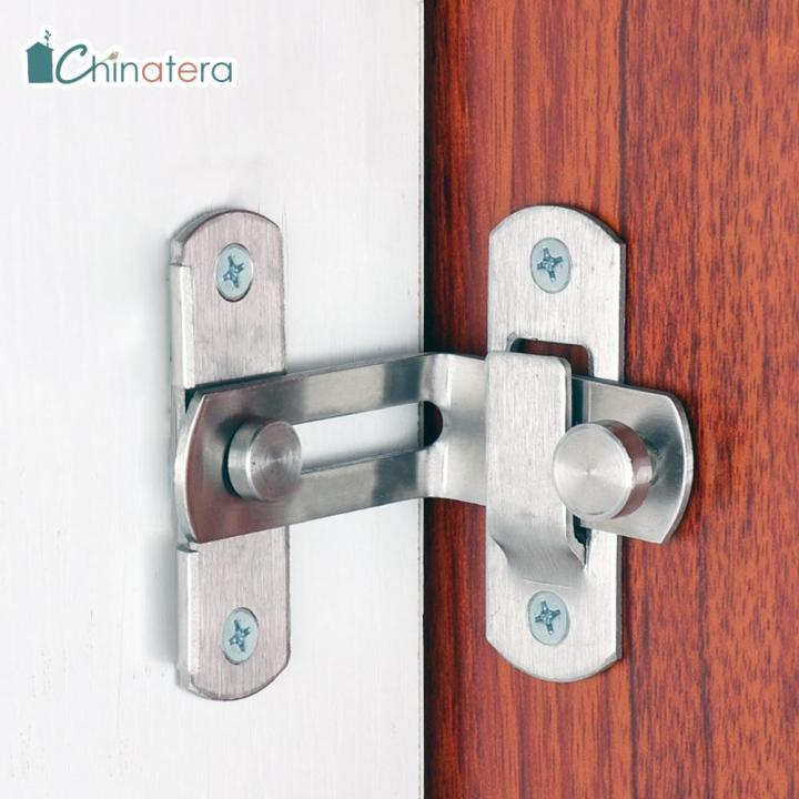 [Chinatera] Universal 90 Degree Stainless Steel Sliding Door Latch ...