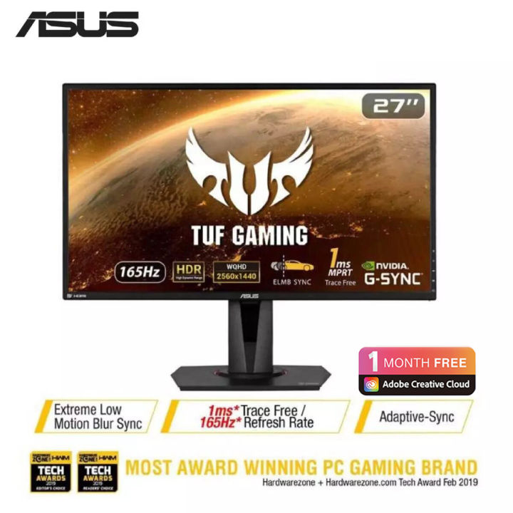Asus TUF Gaming VG27AQ 27" IPS WQHD 2K 165Hz 1ms HDR10 ELMB G-Sync ...