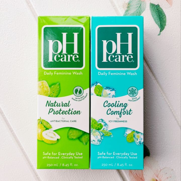 PH Care Daily Feminine Wash Natural Protection or Cooling Comfort 250 ...