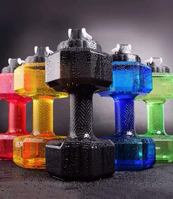 Dumbbell water ดัมเบลน้ำบริหารร่างกาย แบบเติมน้ำ 1 ชิ้น คละสี เพื่อความ ...