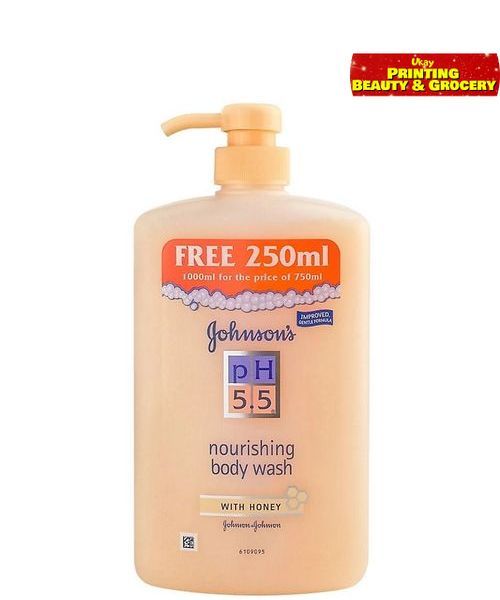 Johnson's Ph 5.5 Nourishing Body Wash with Honey 1l Body Wash Enriched ...