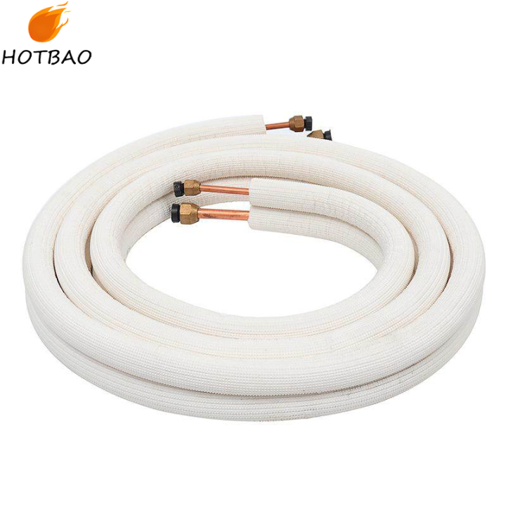 Air Conditioner Tube 1/4+3/8 Insulated Copper+Aluminum Pipe Fittings ...