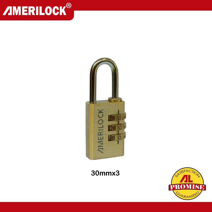AMERILOCK Small Padlock for Locker and Luggage Number Combination (AL ...