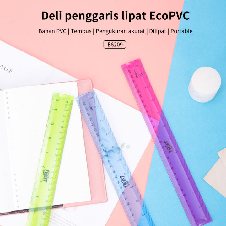 Deli Penggaris Lipat Flexible untuk penggunaan ringkas dan portable ...