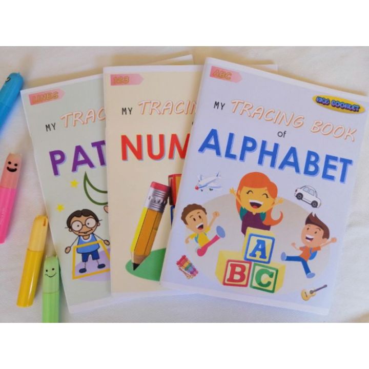 Kids Tracing Book of Alphabet/Numbers/Patterns (54 pages) | Lazada PH