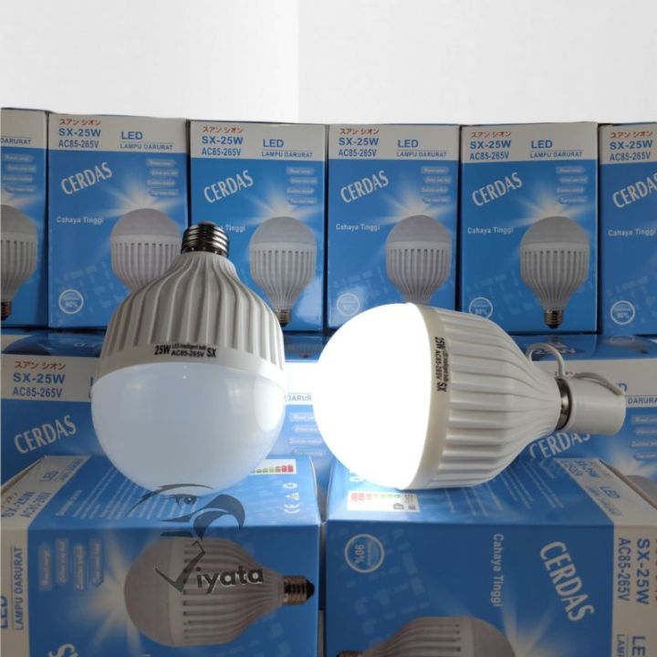 bohlam LED emergency 25 watt bola lampu emergency pintar | Lazada Indonesia