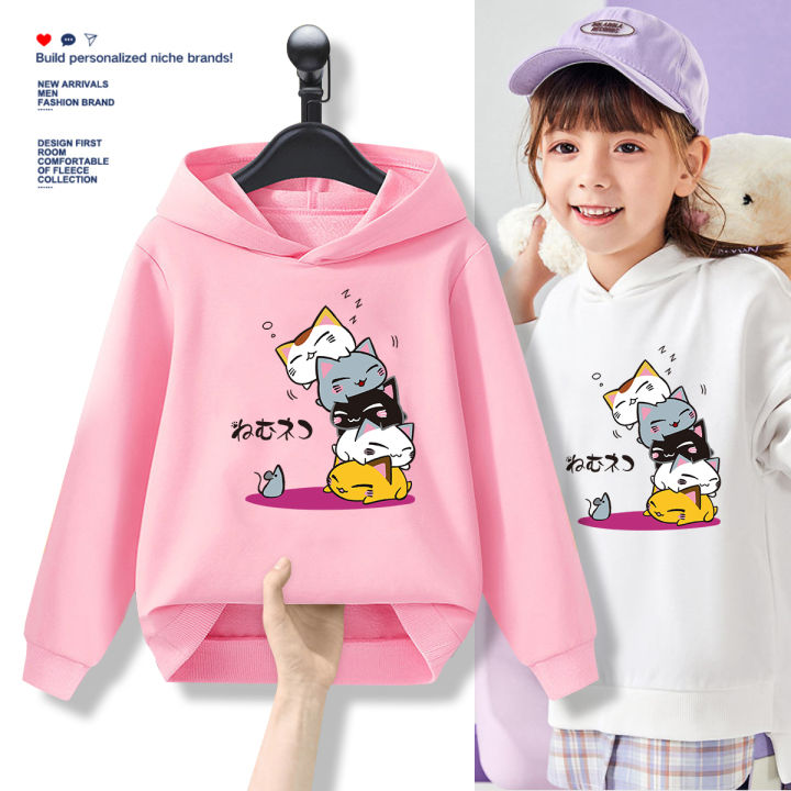 E445เสื้อกันหนาวเด็กสไตส์เกาหลี สกรีนลายการ์ตูนน่ารักใส่ได้ทั้งหญิงและ ...