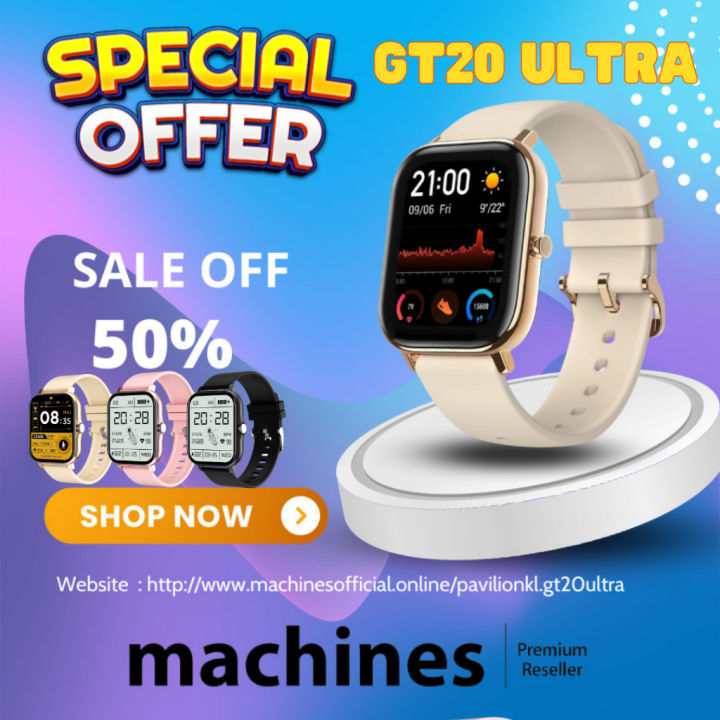 [MAC CENTER] SMART WATCH GT20 ULTRA Original Waterproof Fitness Tracker ...
