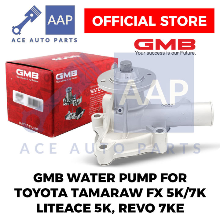 GMB Water Pump for Toyota Tamaraw FX 5K/7K, Liteace 5K, Revo 7KE ...