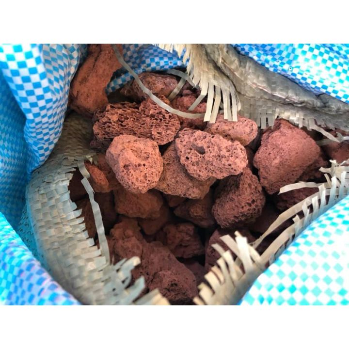 Aquarium Filter Media 1kg Red Lava Stone Volcanic Rock High Grade ...