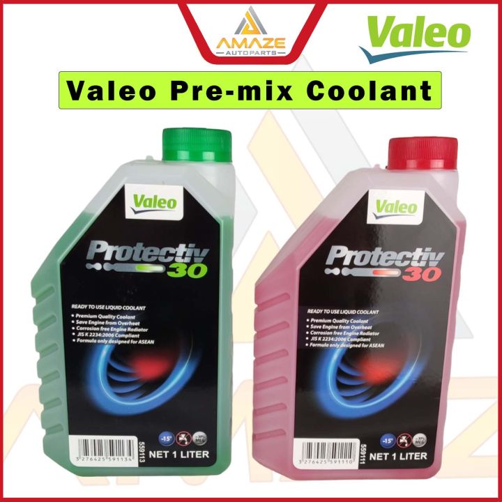 Valeo Protectiv 30 Pre-mix Coolant 4L/1L pack (Red / Green) Ready to ...