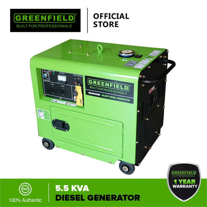Greenfield Diesel Generator 5.5KVA Silent 418CC | Lazada PH