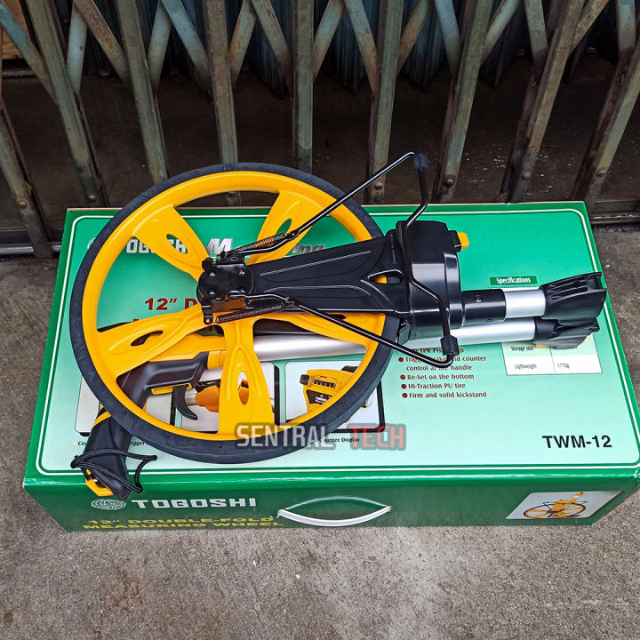 Meteran Jalan Togoshi Meteran Dorong Measuring Wheel TWM-12 | Lazada ...