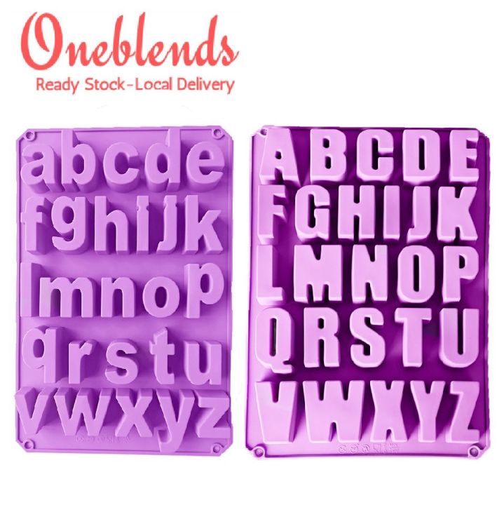 Alphabet Mould Capital Letters Small Letters Silicone Mold Handmade DIY ...