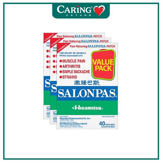 SALONPAS PATCH 40S X 3 | Lazada