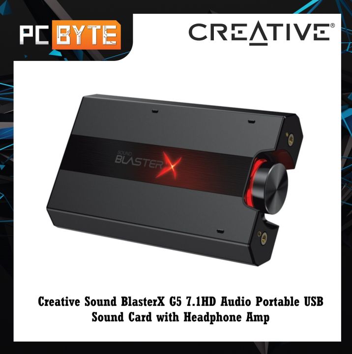 Creative Sound BlasterX G5 7.1HD Audio Portable USB Sound Card with ...