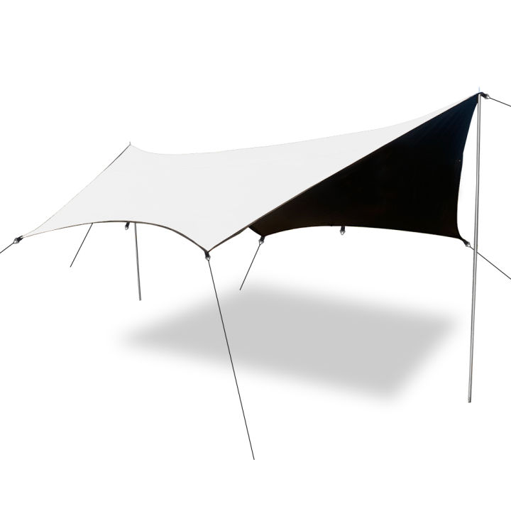 5x4.5m Black Coating Flysheet Outdoor Camping Hexagon Vinyl Coated Fly ...