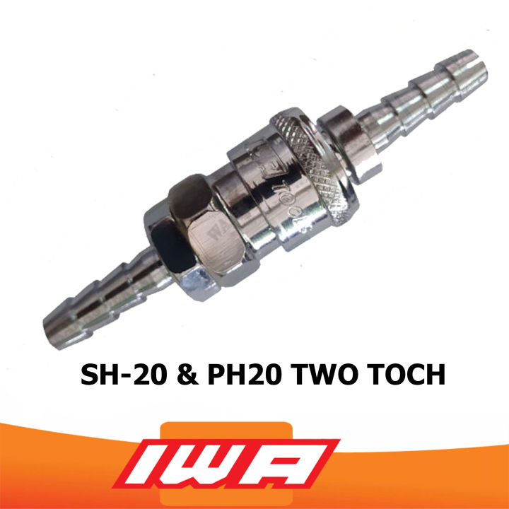 IWA TOOLS Quick Coupler 1 Set SH20 - PH20 Nepple Sambungan Selang Angin Type SH-20 Dan PH-20 ...
