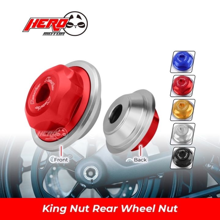 【COD】 Kingnut Rear Wheel Nut Center Cover For Nmax Aerox V1 V2 Full CNC ...