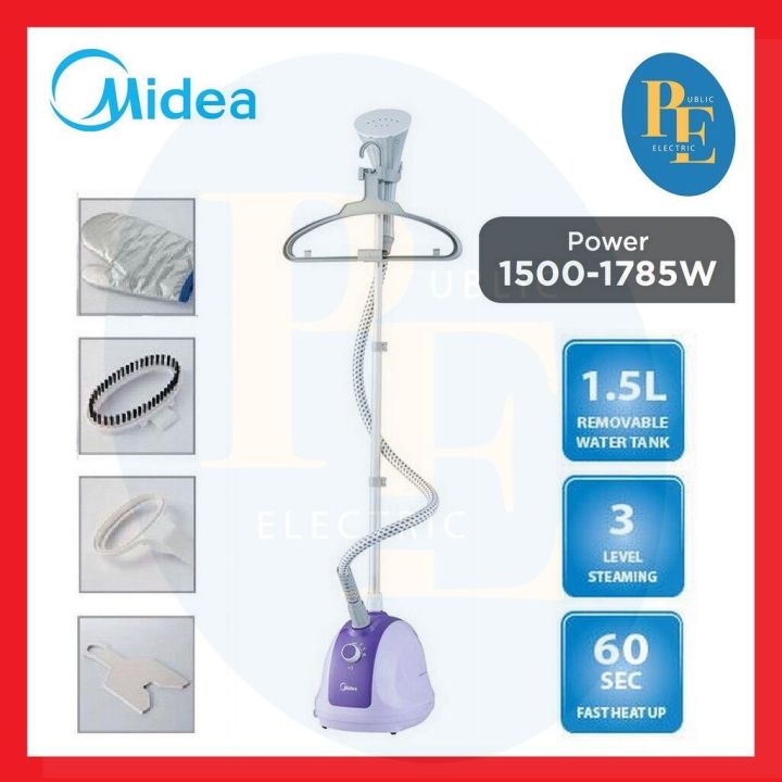 Midea 1.5L 3 Level Steaming Garment Steamer - GS-150D | Lazada