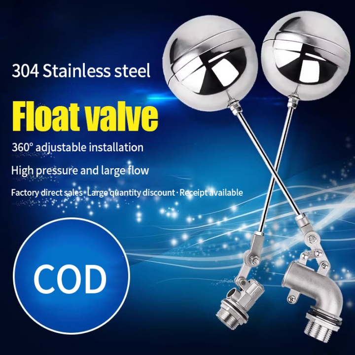 New Stainless Steel Automatic Float Valve 1/2"/ 3/4" 1'' Size Water ...